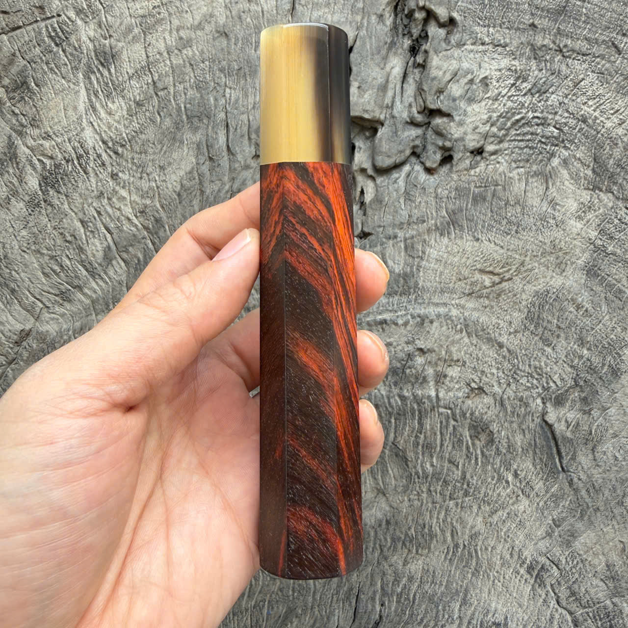 I - 19 Siamese Rosewood Wa handle, Marble Horn Ferrule - 145 mm ...